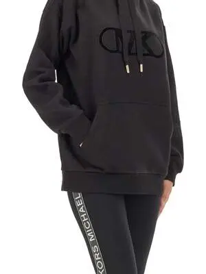 Michael Kors Flocked Logo Oversized Sweatshirt