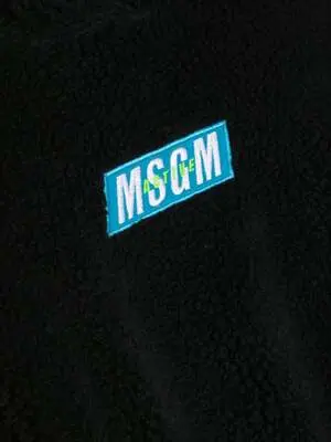 MSGM Teddy Bear And Nylon Hoodie