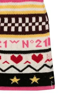N°21 Allover Jacquard Knit Skirt