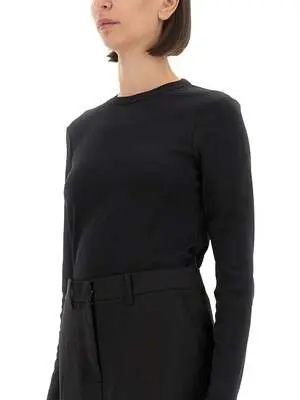 Helmut Lang Slim-fit T-shirt With Logo - Black