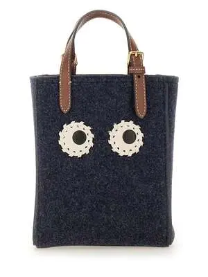 ANYA HINDMARCH Mini 'eyes' Tote - Blue