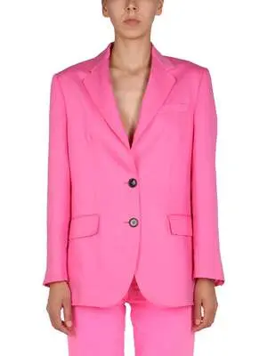 MSGM Single-breasted Jacket - Fuchsia