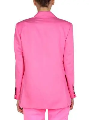 MSGM Single-breasted Jacket - Fuchsia