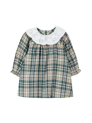 TARTINE ET CHOCOLAT M/l Collar Dress - Azure