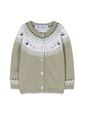 TARTINE ET CHOCOLAT Cardigan - Green
