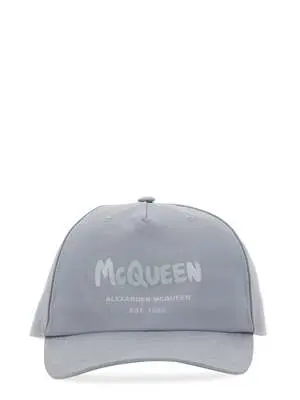 Alexander Mcqueen Curved Hats For Men