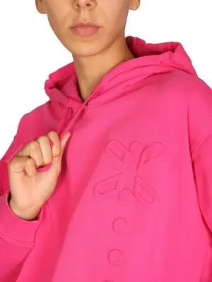 Alexander McQueen Hoodie With Drawstring - Fuchsia