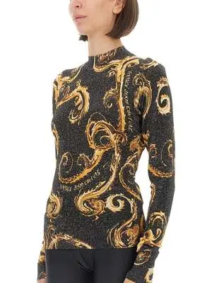 Versace Lurex Knit T-shirt - Multicolour