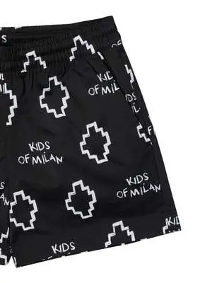 MARCELO BURLON COUNTY OF MILAN Logo Printed Beachwear Shorts
