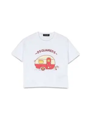 Dsquared2 Printed Crop T-shirt