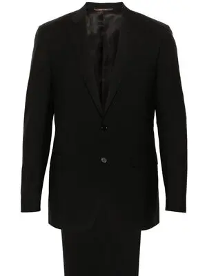 Canali Single-breasted Suit - Black