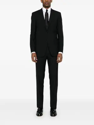 Canali Single-breasted Suit - Black