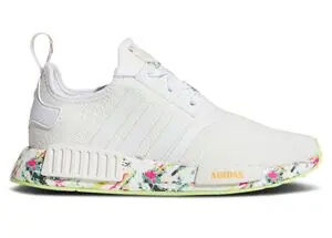 Adidas Nmd R1 Watercolor Sneakers - Cloud White/hazy Orange