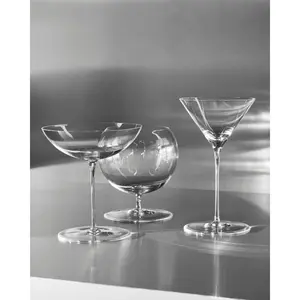 ORREFORS Geometry Martini Glass, Set Of 2