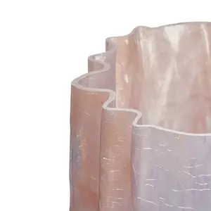KOSTA BODA Crackle Vase, Tall - Pink