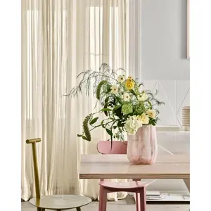KOSTA BODA Crackle Vase, Tall - Pink