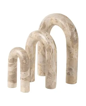 GAURI KOHLI Jubilant Decorative Objects, Set Of 3 - Beige