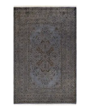 Bloomingdale'S Fine Vibrance M1115 Area Rug, 6'1 X 9'5 - Gray