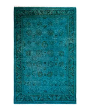 Bloomingdale'S Fine Vibrance M1560 Area Rug, 6' X 9'4 - Blue