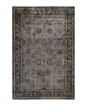 Bloomingdale'S Fine Vibrance M1238 Area Rug, 6'2 X 9'4 - Gray