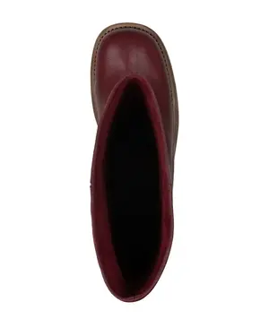 Jeffrey Campbell Tall Square Toe Boots - Red