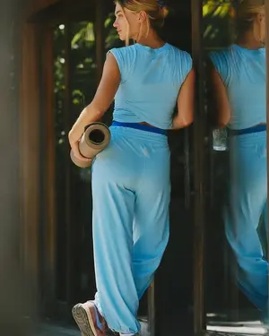 Free People Hot Shot Crossover Set - Bright Blue