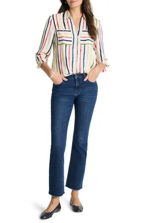 NIC+ZOE Painted Stripe Popover Top
