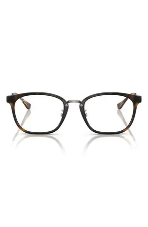 Ray-ban 51mm Square Eyeglasses - Havana