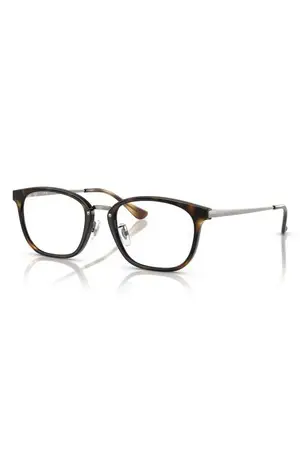 Ray-ban 51mm Square Eyeglasses - Havana