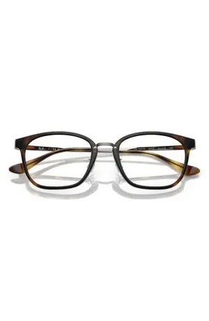 Ray-ban 51mm Square Eyeglasses - Havana