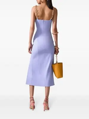 Carolina Herrera Chain-strap Midi Dress