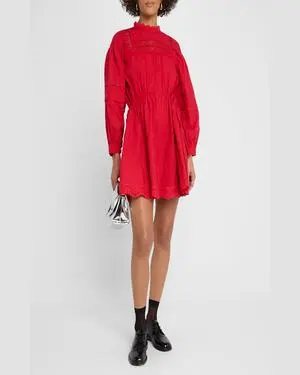 DAMSON MADDER Clancy Embroidered Mini Dress