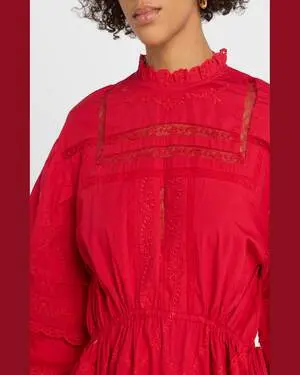 DAMSON MADDER Clancy Embroidered Mini Dress