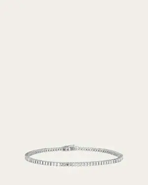 Lana Jewelry 14k White Baguette Diamond Tennis Bracelet - Gold