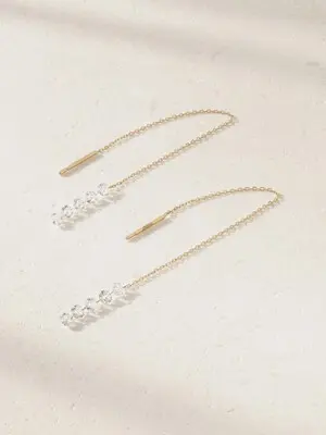 PERSEE Rivière 18-karat Diamond Earrings - Gold