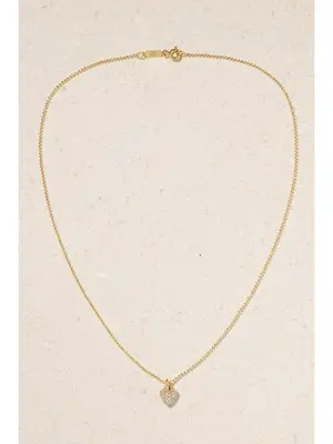 JENNIFER MEYER 18-karat Yellow Diamond Heart Necklace
