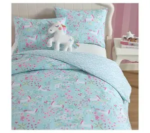 Laura Ashley Magical Unicorns Full/queen Comfor Ter Sham Set