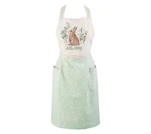 DESIGN IMPORTS Hello Spring Bunny Embellished A Pron - One-color