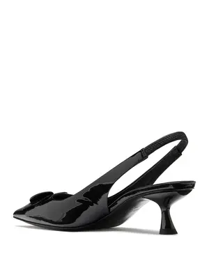 Kate Spade New York Lover Slingback Kitten Heel Pumps - Black