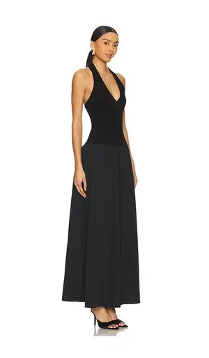 ALL THE WAYS Leonara Maxi Dress With Halterneck