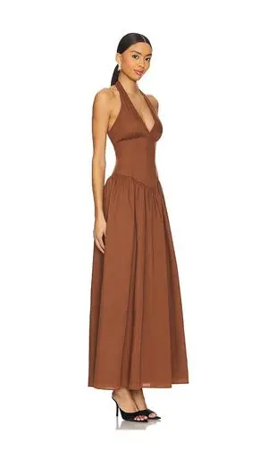 MORE TO COME Bexley Maxi Dress - Brown