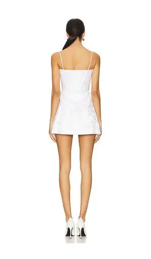 SAU LEE Joey Dress - White