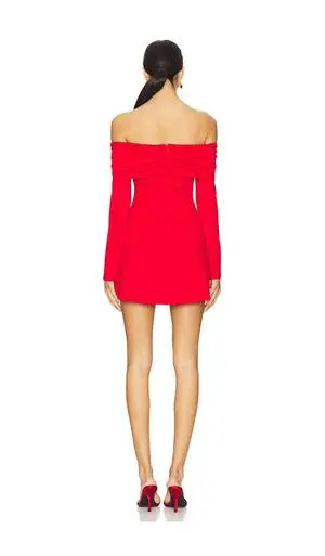 MORE TO COME Off Shoulder Heart Cut Out Dress