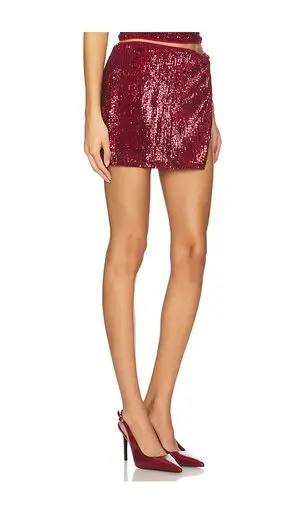 LOVERS AND FRIENDS Selma Mini Skirt - Oxblood