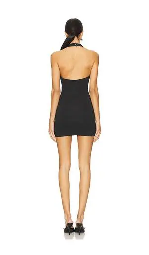 Superdown Chloe Halter Mini Dress - Black