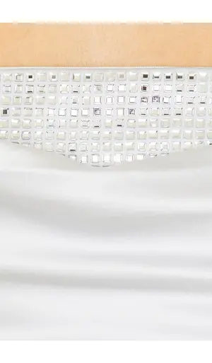 Retrofete Emery Embellished Silk Dress