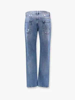 Dolce & Gabbana Cotton Jeans With Ripped Detail