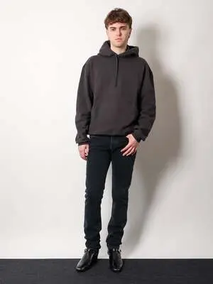 Saint Laurent Organic Cotton Sweatshirt With Frontal Logo Embroidery
