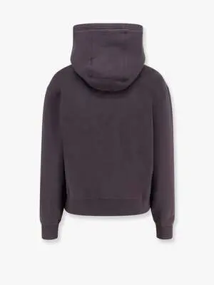 Saint Laurent Organic Cotton Sweatshirt With Frontal Logo Embroidery