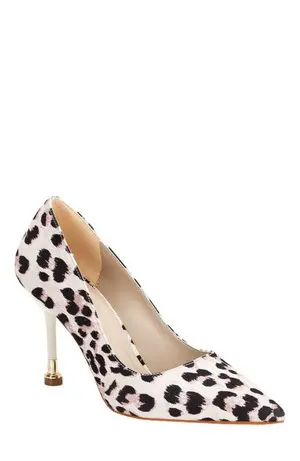 FOREVER & ALWAYS SHOES Raven Stiletto Pumps - Black White Leopard